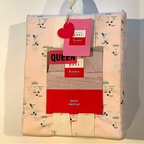 Peri Home | Bedding | Peri Home Martini Theme Queen 4 Piece Sheet Set ...